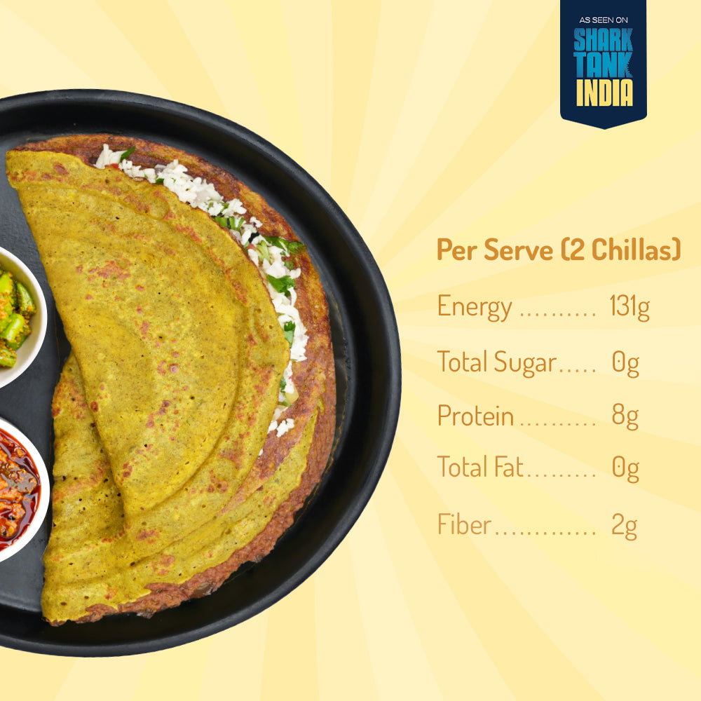 Schezwan Chilla with Sprouted Moong Instant Mix - 200gms – Gladful