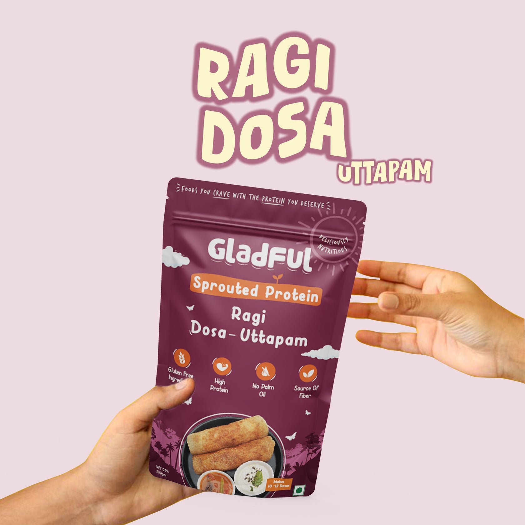 Ragi Dosa Instant Mix with High Protein | Easy Dosa Batter – Gladful
